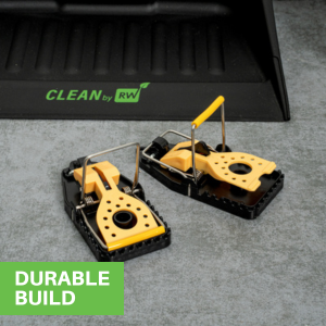 Pest Tek Black Plastic 8 Mouse Trap Set - with 2 Clamps, Interlocking ...