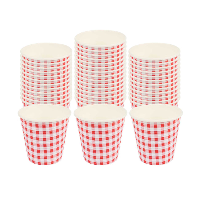 Restpresso 8 oz Picnic Print Paper Coffee Cup - Spiral Wall - 3 1/2" x ...