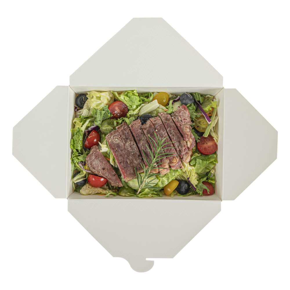 Bio Tek 71 oz Rectangle White Paper #3 Bio Box Take Out Container - 8 1 ...