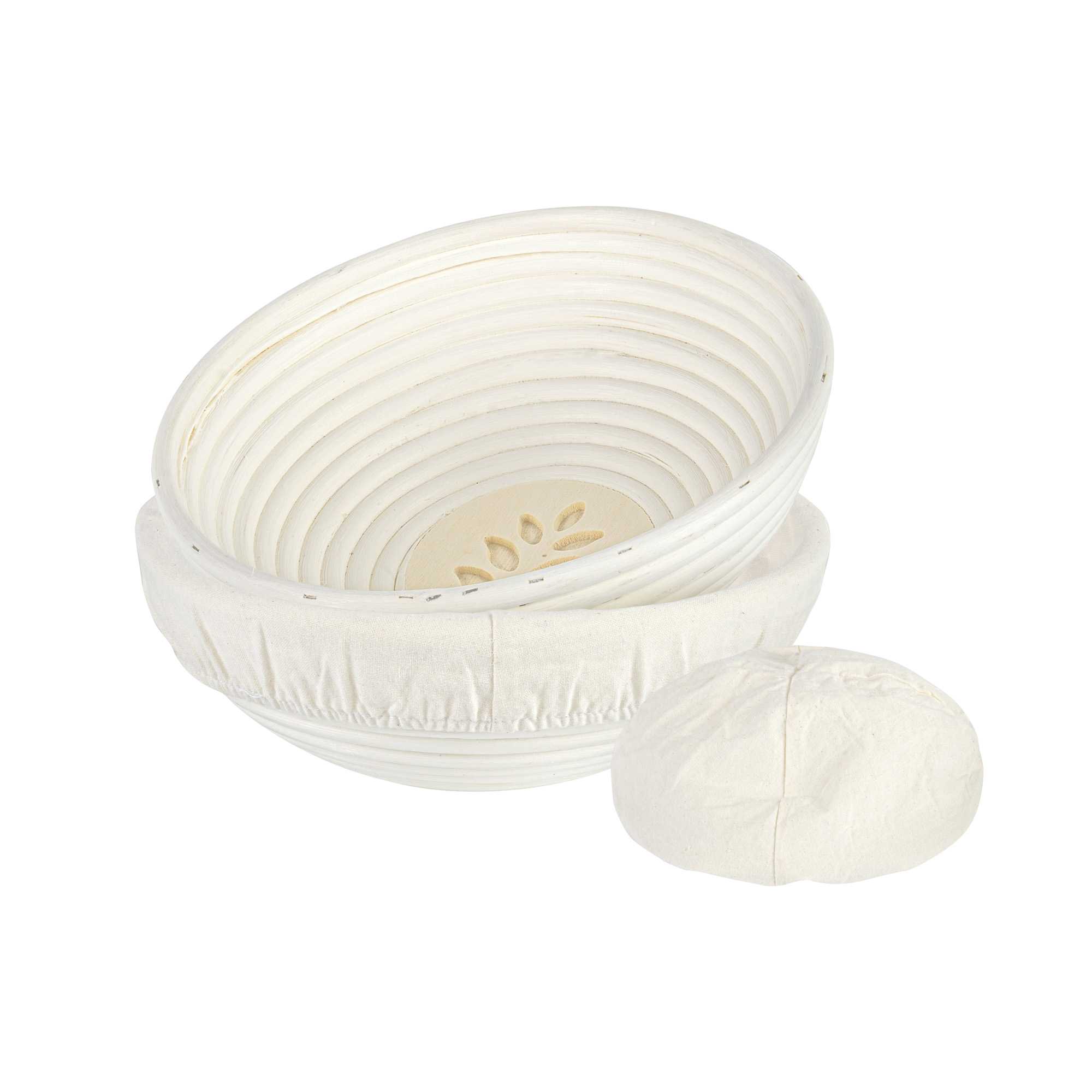 Pastry Tek Rattan Round Natural Banneton Proofing Basket - with 2 ...