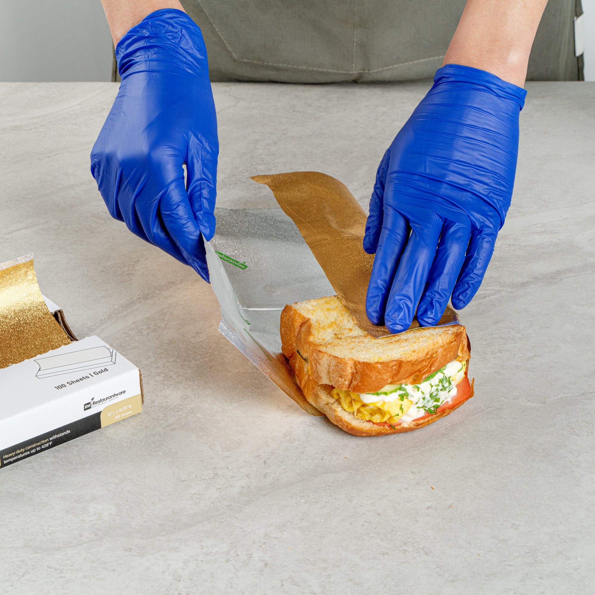 Foil Lux Foodservice Gold Aluminum Foil Pop-Up Sheet - Interfolded ...