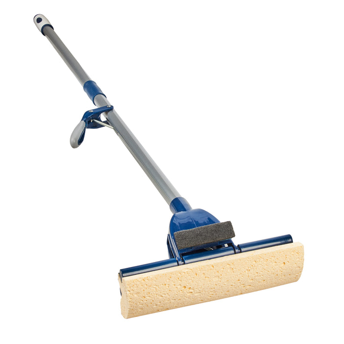 RW Clean Blue Cellulose Sponge Mop - with Handle, Scouring Pad ...