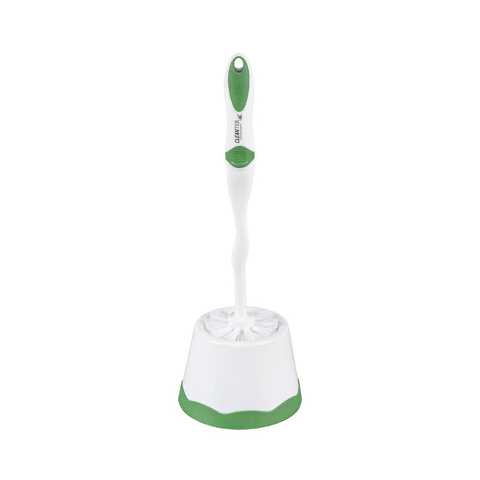 Clean Tek Professional Round Green and White Toilet Bowl Brush - with ...